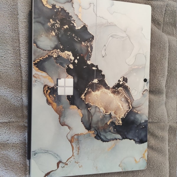 Surface Pro X Surface Pro 7 Skin Microsoft Surface Pro X Sticker Gold ...