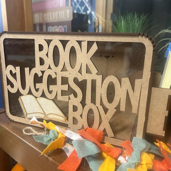 Lasercut Library Book Suggestion Box - Etsy