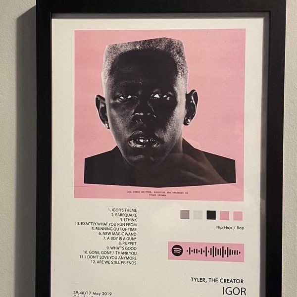 Loyle Carner Not Waving Still Drowning Custom Album Poster Hip Hop Wall ...