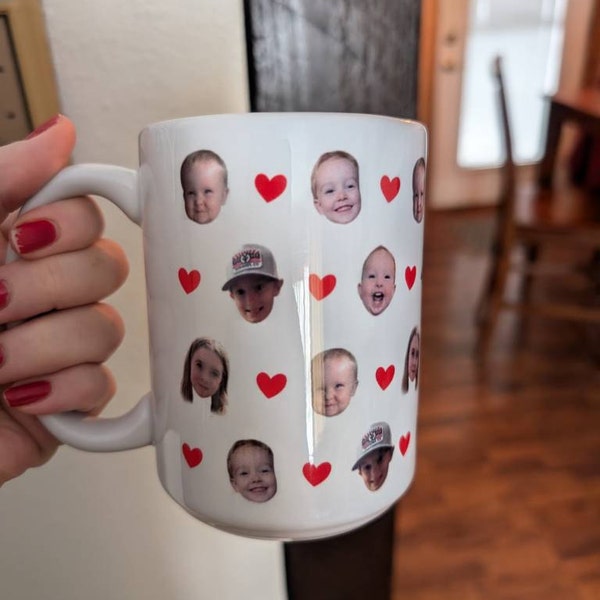 Baby Face Mug, Personalized Face Mug, Custom Photo Mug, Your Baby Face ...
