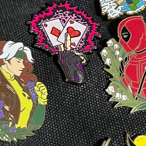 Gambit Kinetic Cards Lapel Pin X-men - Etsy
