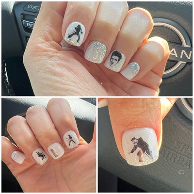 Middle Finger Nail Art Decal Sticker - Etsy