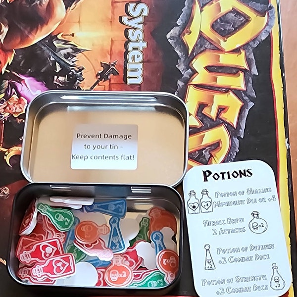 Potion Tokens - for Use With Heroquest - Set of 50 - Etsy