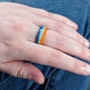 Aroace Ring Aroace Pride Ring Aroace Jewelry Aroace Sunset Pride Resin ...