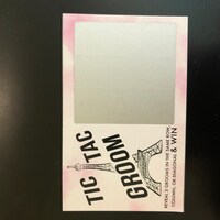 Tic Tac Groom Bridal Shower Wedding Scratchers Scratch off - Etsy