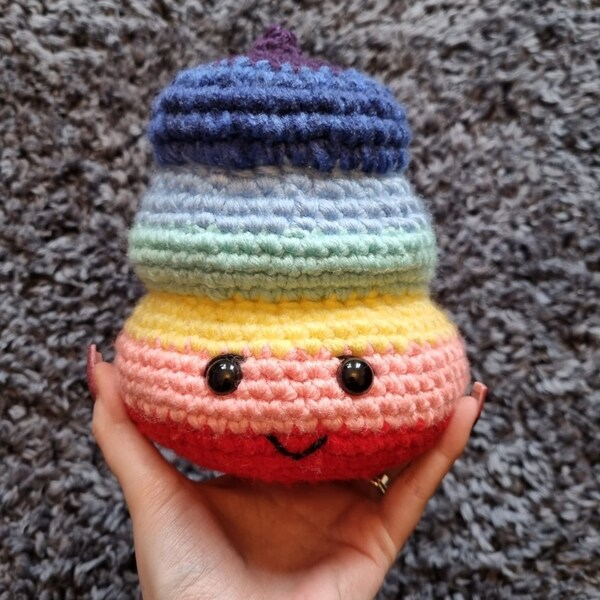 Rainbow Poop Crochet Pattern Kawaii Amigurumi Toy, Crochet Poop Pattern ...