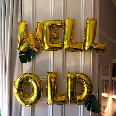 PERSONALISE 16 GOLD Letter/number Balloons Kit Create - Etsy