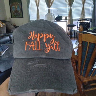 Happy Fall Y'all Hat Women's Fall Hat Happy Fall Yall Halloween Hat ...
