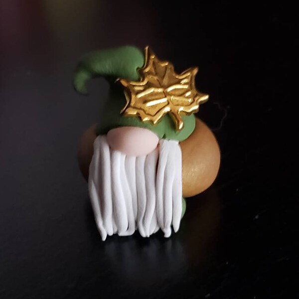 Fall Polymer Clay Leaf Gnome - Etsy