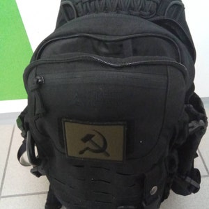 Communist Hammer and Sickle Flag Patch. Iron On, Velcro or Sew On ...