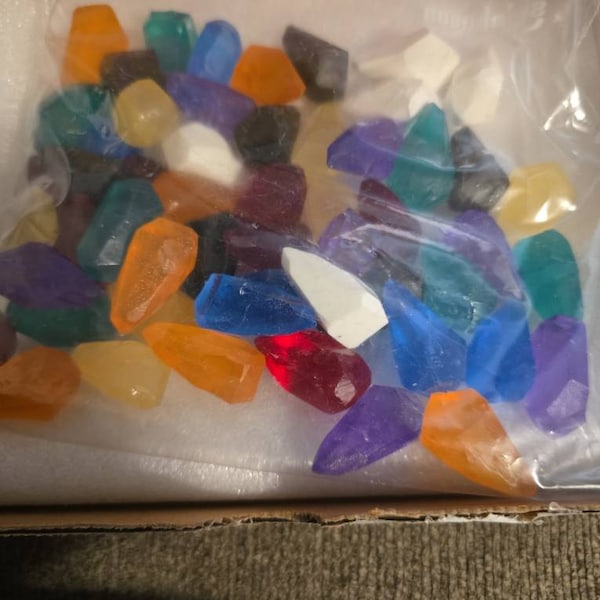 Colorful Kyber Crystals - for Cosplay Healing, Jewelry, Crafts, Jedi ...