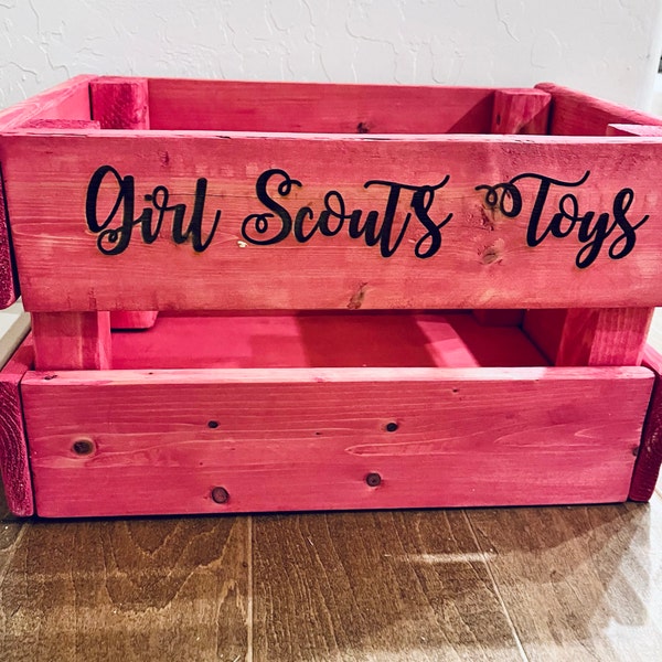 Dog Toy Box, Personalized Dog Toy Bin, Pet Toy Box, Rustic Toy Box ...