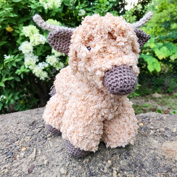 Crochet Highland Cow Amigurumi Pattern - Etsy