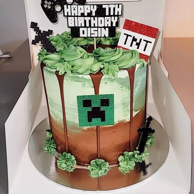 Minecraft Cake Topper Bundle Personalise NAME - Etsy UK