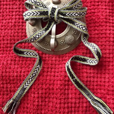 With Latvian Symbol zalktis Fabric Ribbon - Etsy