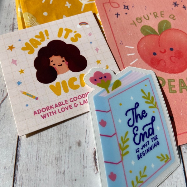 The End Book Vinyl Sticker - Journal Sticker - Cute Sticker - Books ...