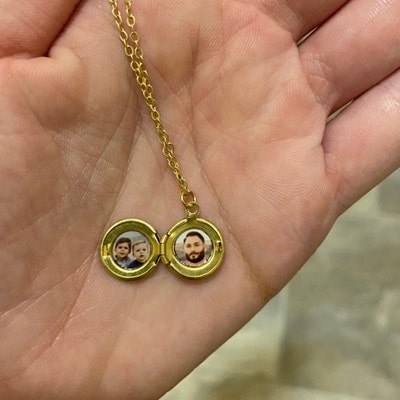 Tiny Locket With Photos, Small Gold Locket, Small Locket, Child's ...