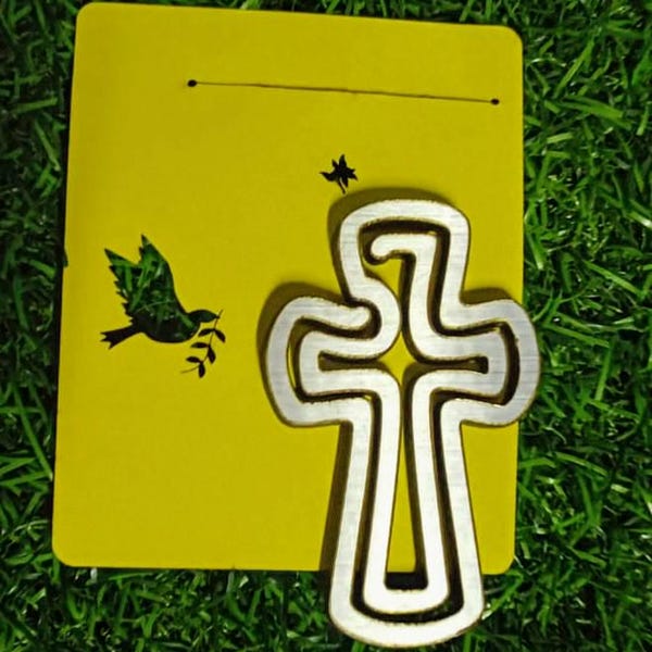Cross Shaped Bookmark File, Religious Bookmark Laser File, Easter ...