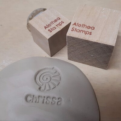 Custom CLAY Stamp With Your NAME or INITIALS, Initials Stamp for ...