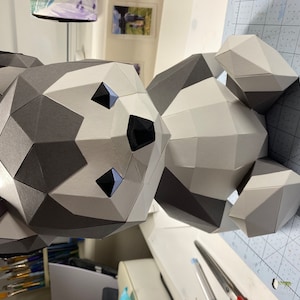 Panda Papercraft, 3d Printed, DIY Craft, for Cricut or Silhouette Cameo ...