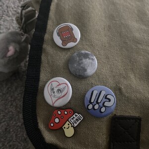 Domo Pins 4 Piece 1 Inch Button Pin Set Comes With - Etsy