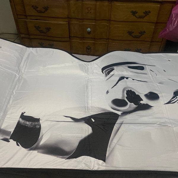 55"x30" Stormtrooper Close-up Car Sun Shade - Star Wars Inspired Car ...