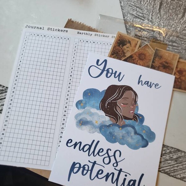 Months of the Year Planner Stickers, Torn Paper Stickers, Magazine ...