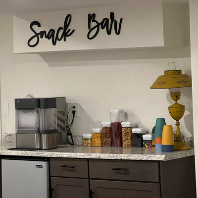 Snack Bar Sign Snack Bar Cutout Sign Snack Bar Word Cut Out Farmhouse ...