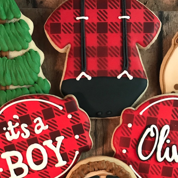 MINI BUFFALO PLAID Cookie Countess, Cookie Stencil/cupcake Stencil - Etsy