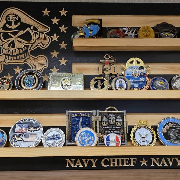 100 Coins Army Soldier's Creed Motto US Flag Challenge Coin Holder ...