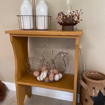 Small Corner Hutch Solid Wood Corner Cabinet Primitive - Etsy