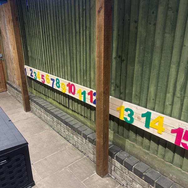 15cm Numbers, Number Line, Rainbow, Learning Resources, Outdoor Sign ...