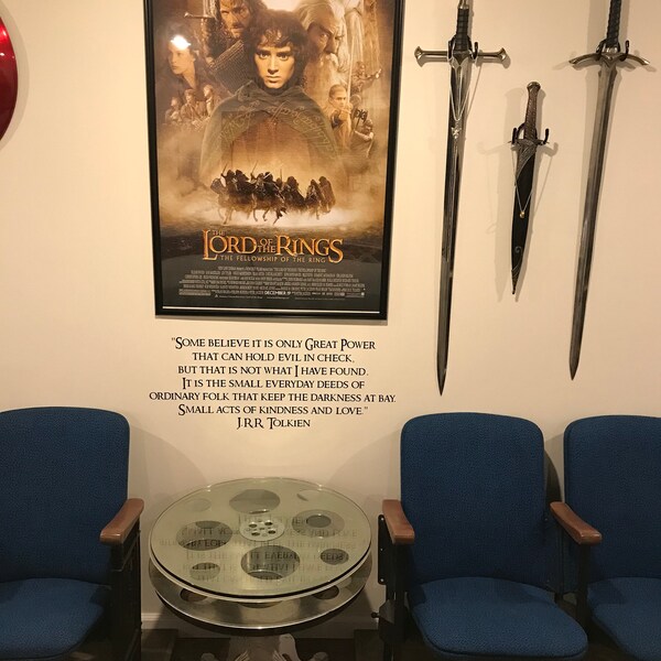 JRR Tolkien Quotes Wall Decal Sign Lord of the Rings Poster Movie ...