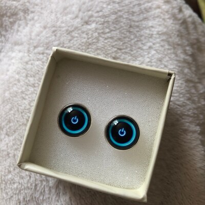 Power Button Earrings Computer Earrings Geek Jewelry Girlfriend Gift ...