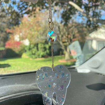 Resin Tooth Suncatcher Dental Suncatcher Dental Car Charm - Etsy