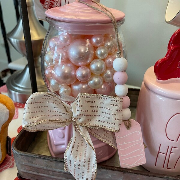 Rae Dunn Inspired Valentines Tag, Rae Dunn Canister Garland, Valentines ...