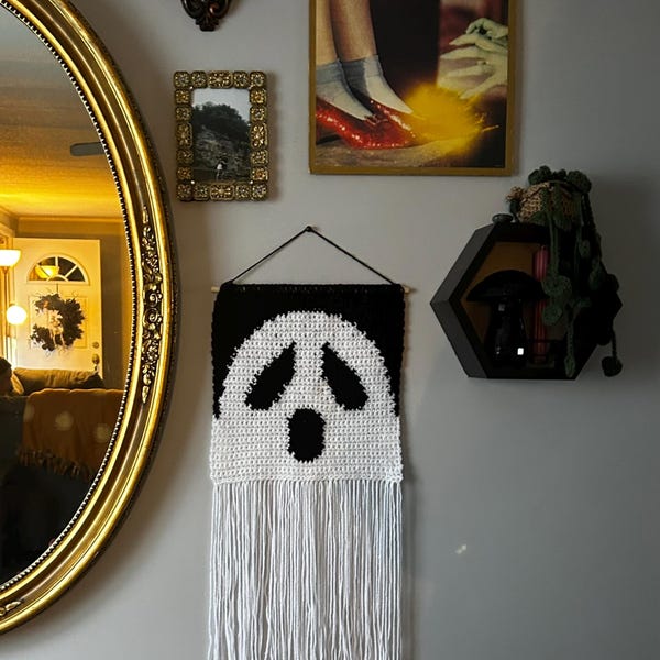 Ghost Tapestry Crochet Pattern / Wall Hanging / Instant Download ...