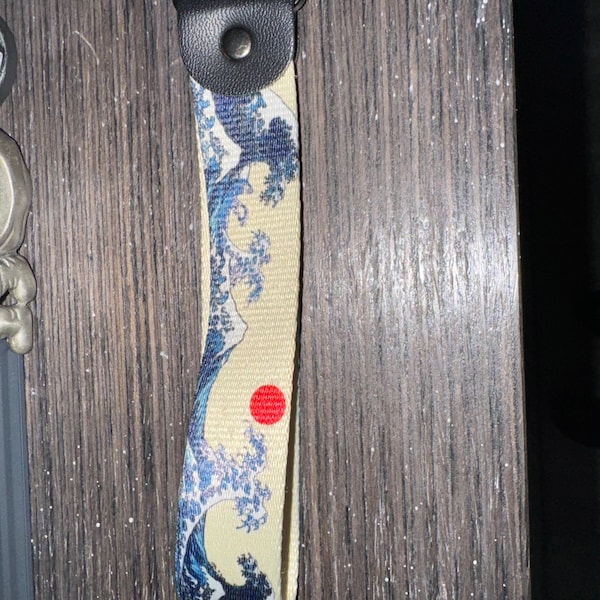 Great Wave off Kanagawa Wrist Lanyard - Keychain - Etsy