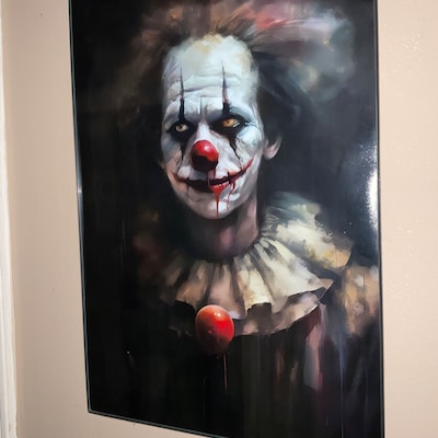 Creepy the Clown, Creepy Art Print, Scary Clown, Weird and Unusual ...
