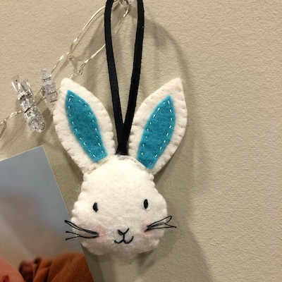 FELT RABBIT PDF Pattern 'rosie Rabbit' Easter Ornament Hand Stitched ...