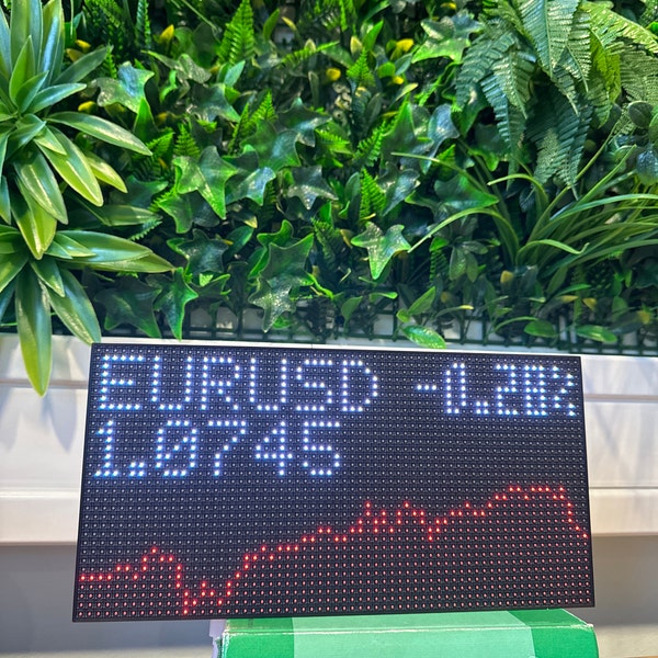 Stock Ticker Forex Crypto LIVE Price Wifi LED Display - Etsy