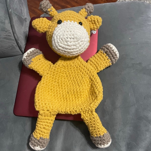 Giraffe Lovey Crochet Pattern, Amigurumi Giraffe Security Blanket ...