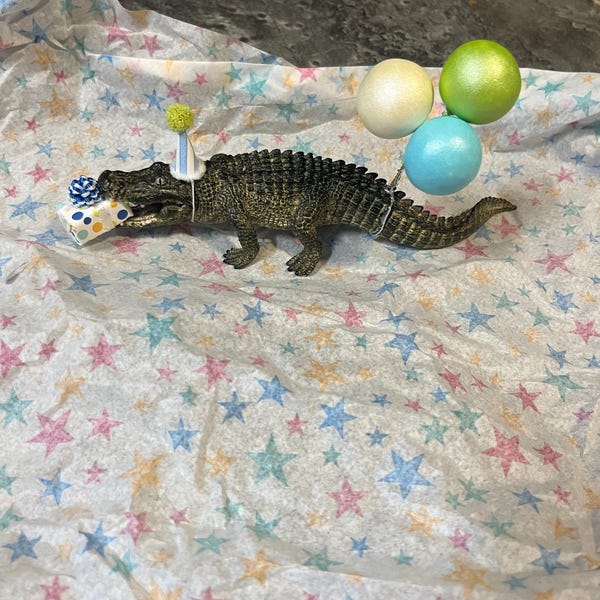 Alligator Cake Topper/party Animal Cake Topper/zoo Themed Party ...