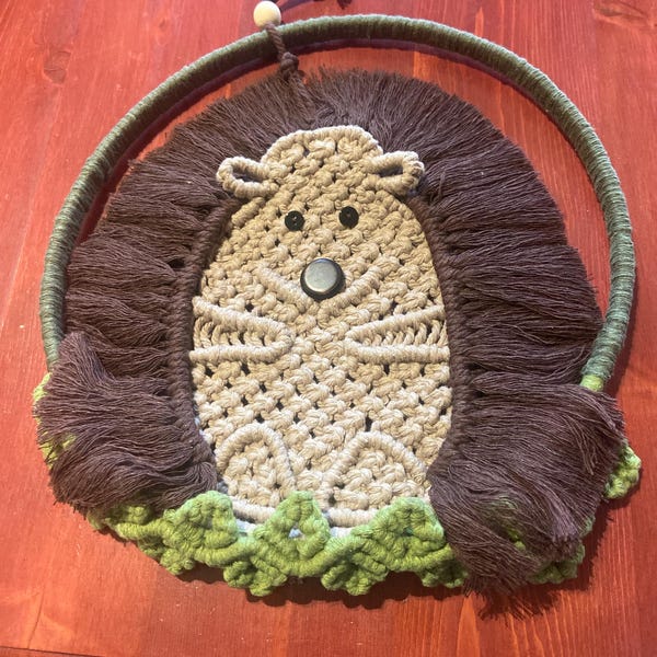 Tutorial PDF for Macrame Half Mandala Pattern| Semi Circular Leaf Wall ...