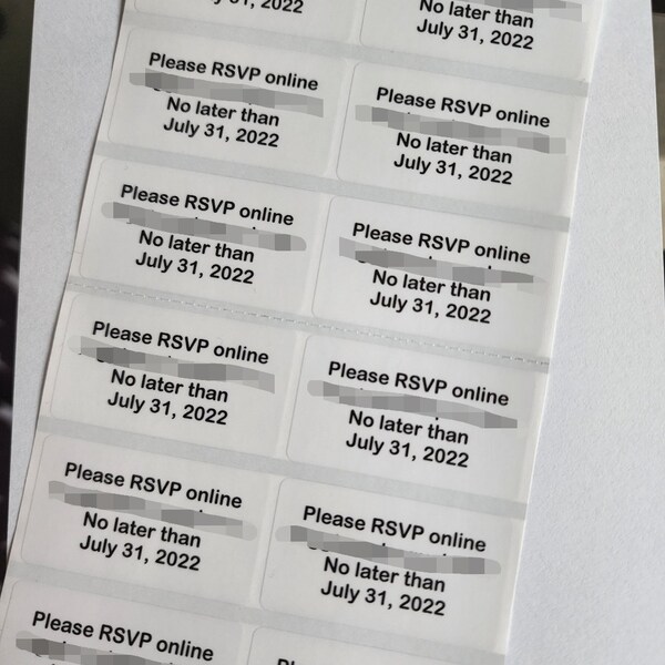 Custom Return Address Labels(47x15mm)/white Waterproof Address Stickers ...