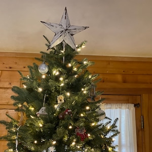 White Star Christmas Tree Topper Decoration 12 Inch Star Tree - Etsy