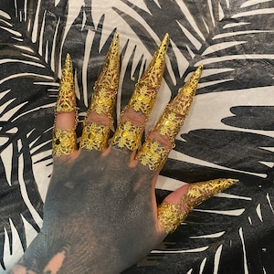 Full Hand Claws ophelia Gothic Jewelry Gift Finger - Etsy