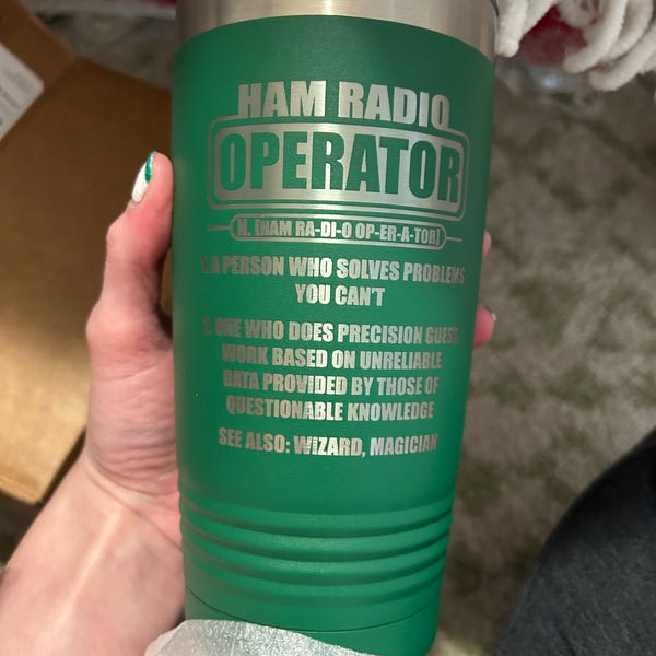 Custom Amateur Ham Radio Call Sign Name Badge, Medium - Etsy