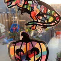 Pumpkins Suncatcher Kit Halloween Craft Class Party Activity Mess Free ...