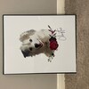 Custom Pet Portrait in Memory of Dog Pet Memorial Gift for Pet Lovers ...